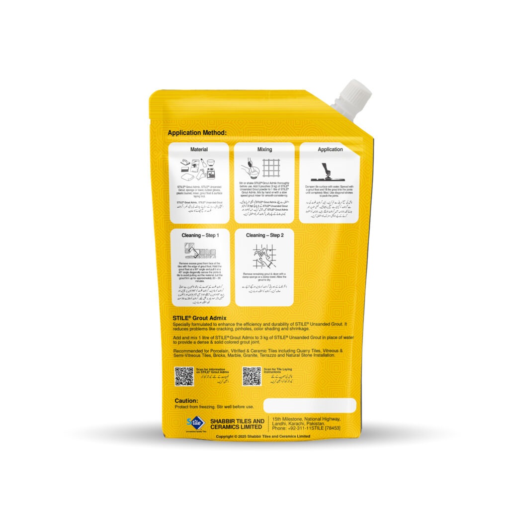 STILE GROUT ADMIX – Stile